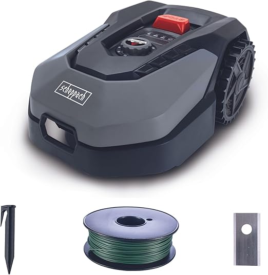 Scheppach L500 : robot tondeuse intelligent pour petites pelouses
